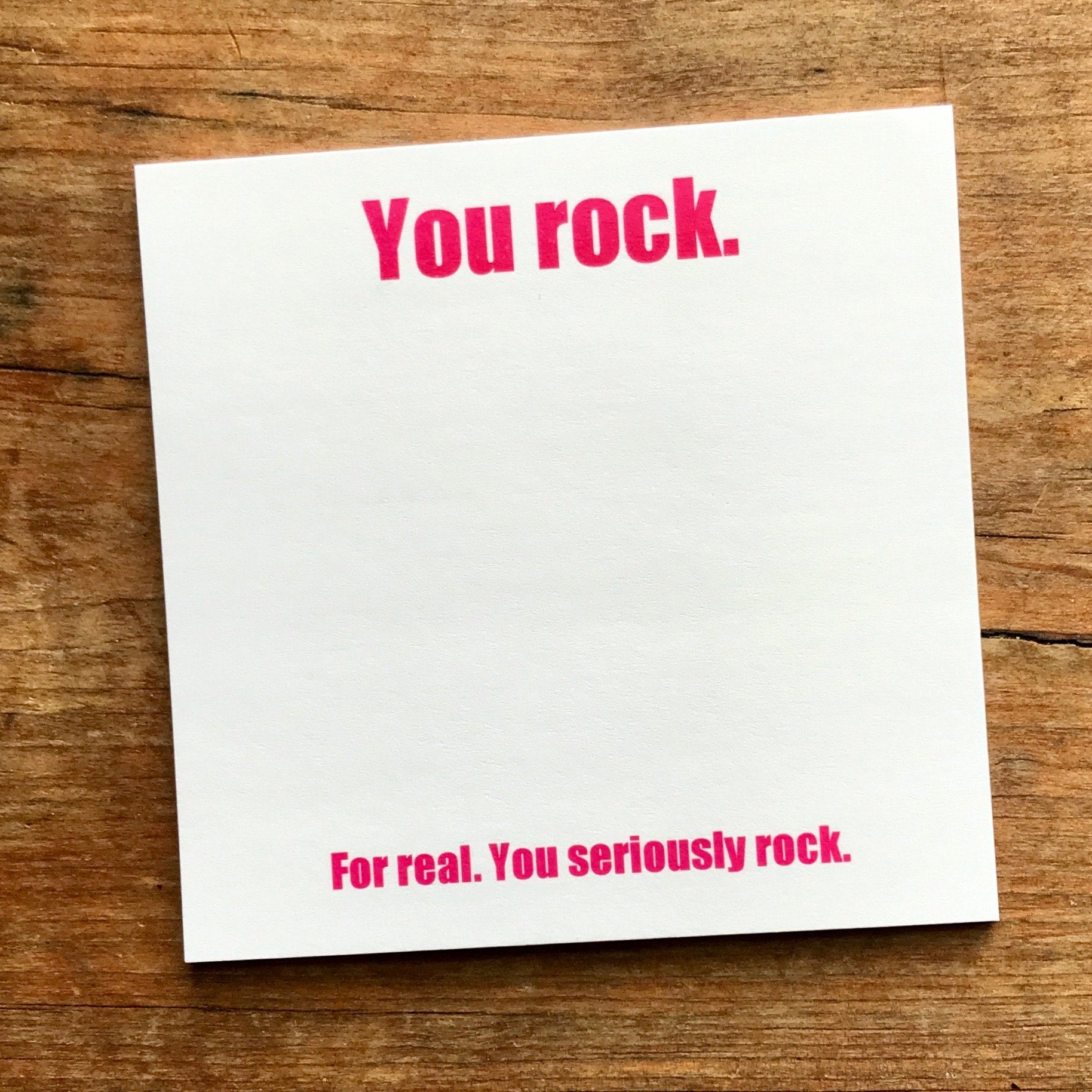 You rock - sticky notes | Hatched: Handmade in Halifax